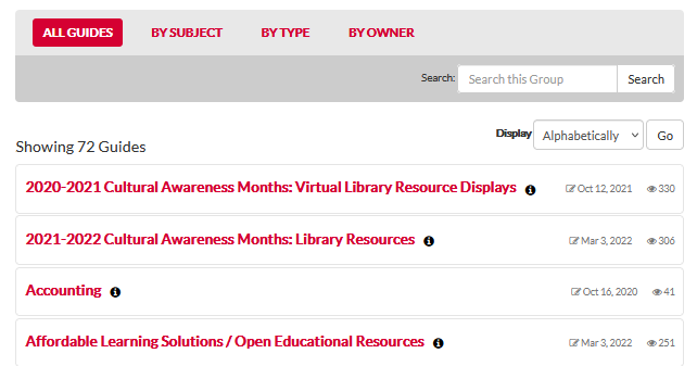 LibGuide Landing Pages – Aestiva Solutions